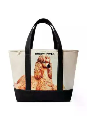Stella McCartney Dog-print Tote Bag - Neutrals