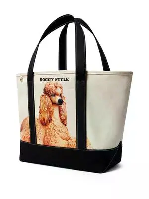 Stella McCartney Dog-print Tote Bag - Neutrals