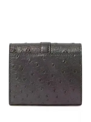 Stella McCartney Ryder Padlock-detail Textured Bi-fold Wallet - Grey