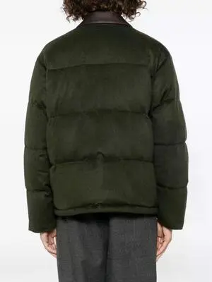Auralee Flannel Down Jacket - Green