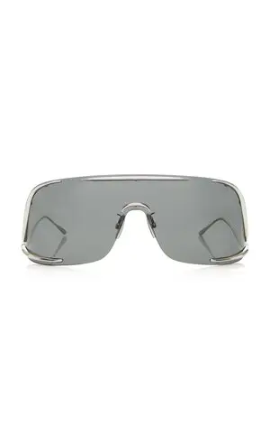 Loewe Shield Metal Sunglasses - Green