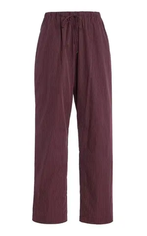 LESET Yoshi Striped Cotton-blend Pants - Pink
