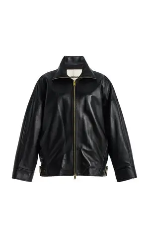 DARKPARK Leather Aviator Bomber Jacket