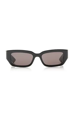 Bottega Veneta Rectangle-frame Sunglasses - Black