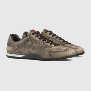 Gucci Shift Leather Sneaker - Black