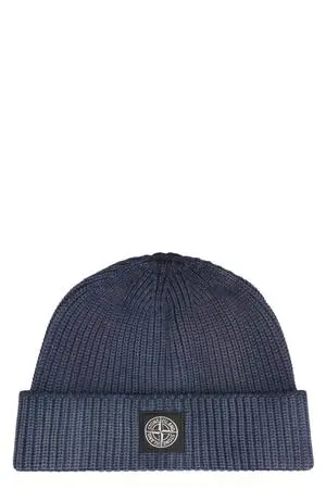 Stone Island Ribbed Knit Hat