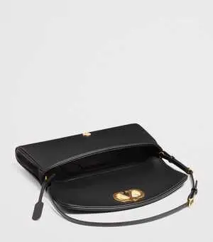 Valentino Garavani Leather Shoulder Bag - Black