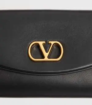 Valentino Garavani Leather Shoulder Bag - Black