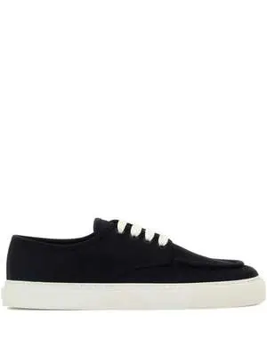 Prada Canvas Lace-Up Sneakers - Blue