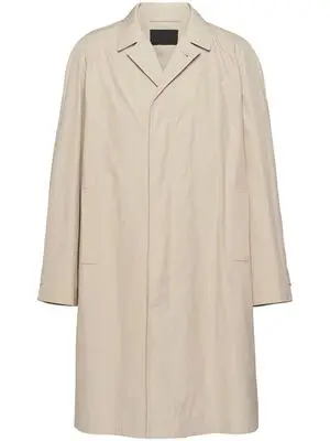Prada Cotton-blend Overcoat - Beige