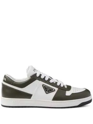 Prada Downtown Two-tone Sneakers Shoes - White