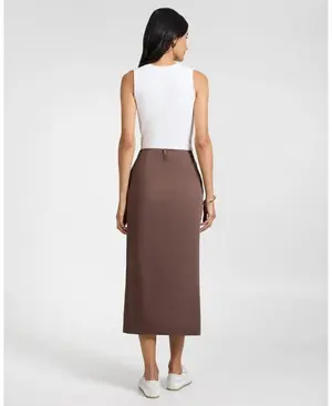 Onia Front Slit Midi Skirt