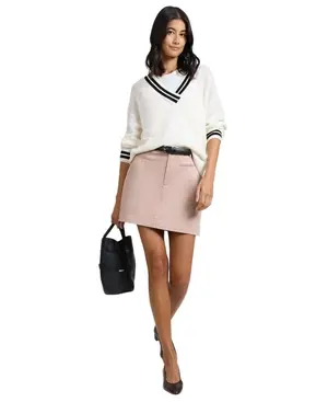 Onia Front Welt Mini Skirt