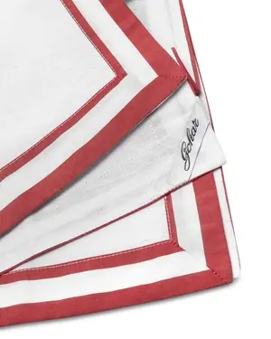GOHAR WORLD Gohar Striped Linen & Cotton Dinner Napkins, Set Of 2