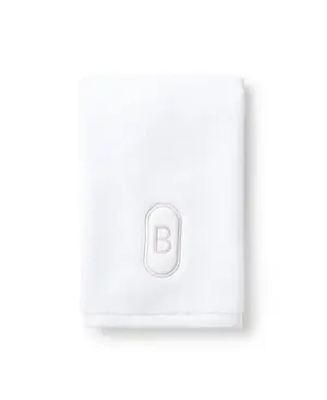 DOMANI HOME Monogram Guest Towel, B - White