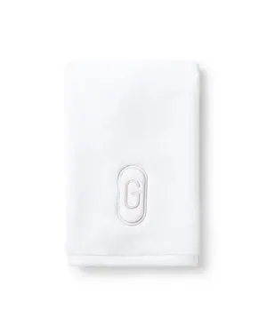 DOMANI HOME Monogram Guest Towel, G - White