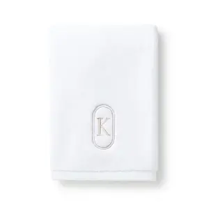 DOMANI HOME Monogram Guest Towel, K - White