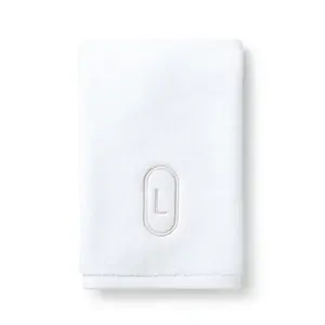 DOMANI HOME Monogram Guest Towel, L - White