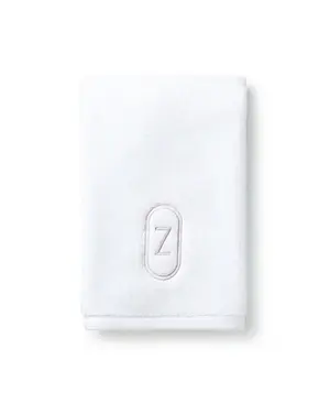 DOMANI HOME Monogram Guest Towel, Z - White