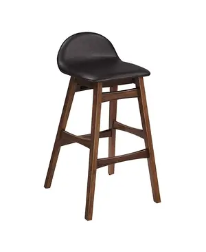 MODWAY Juno Wood Bar Stool Set Of 2 - Brown