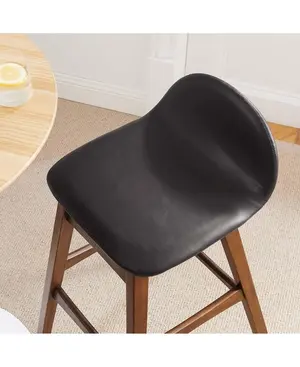 MODWAY Juno Wood Bar Stool Set Of 2