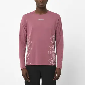 SALOMON Sense Aero Graphic Long-Sleeve Tee Nocturne / Whisper White