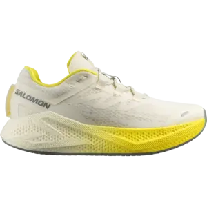 SALOMON Aero Glide 3 Athletic Sneakers - Vanilla Ice / Blazing Yellow