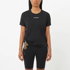SALOMON Sense Aero Graphic Tee - Deep Black / Black Beauty