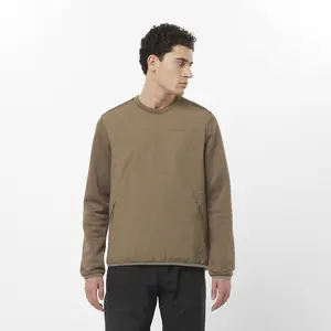 SALOMON Outline Hybrid Warm Pullover - Shitake