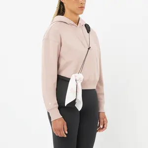 SALOMON Cropped Logo Hoodie - Etherea