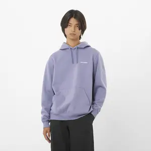 SALOMON Chest Logo Hoodie Blue Granite