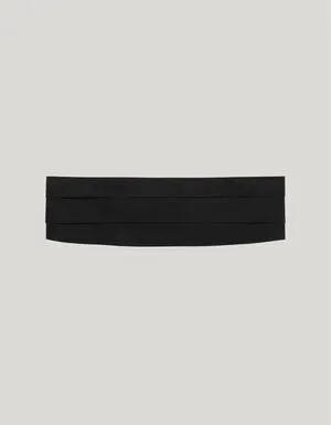 Canali Silk Cummerbund - Black