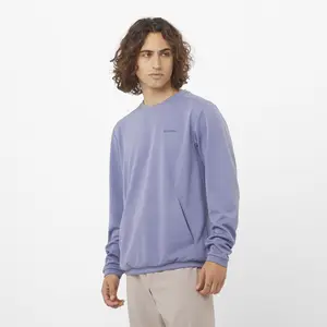 SALOMON Motomesh Crewneck - Blue Granite