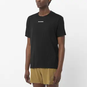 SALOMON Sense Aero Graphic T-Shirt Deep Black / Black Beauty