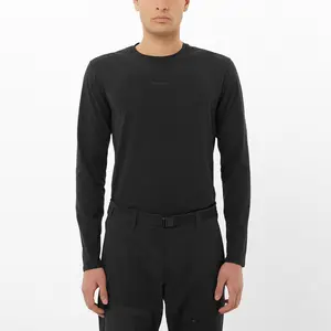 SALOMON Trackline Long Sleeve Tee - Deep Black