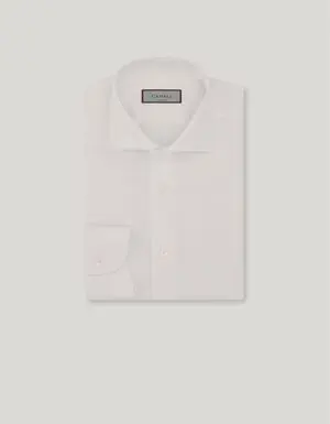 Canali Slim-fit Shirt In Cotton - White