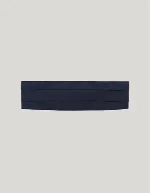 Canali Silk Cummerbund - Blue