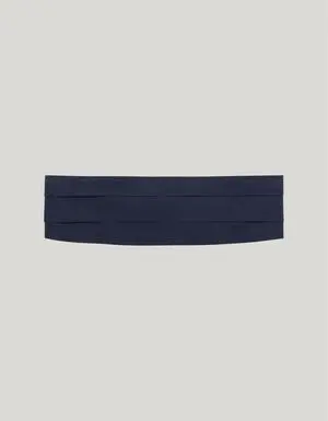 Canali Silk Cummerbund - Blue