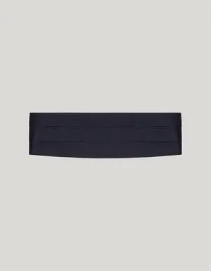 Canali Silk Cummerbund - Blue