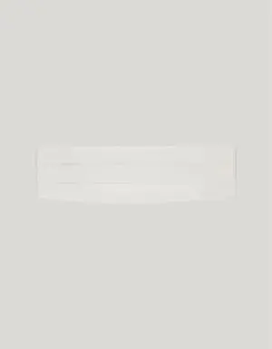 Canali Silk Cummerbund - White