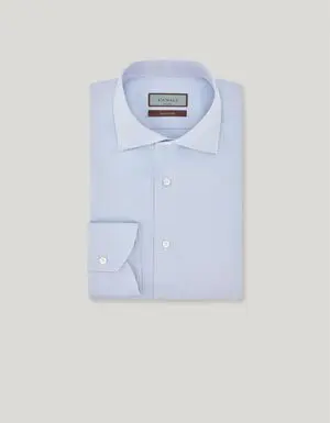 Canali Impeccabile Regular Fit Shirt In Cotton - Light Blue