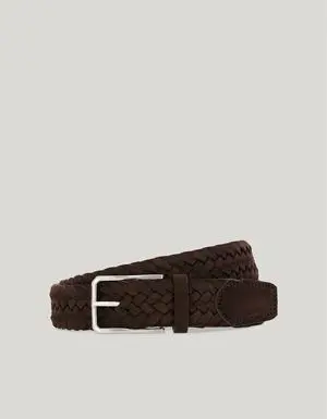 Canali Silver Tone Belts For Men