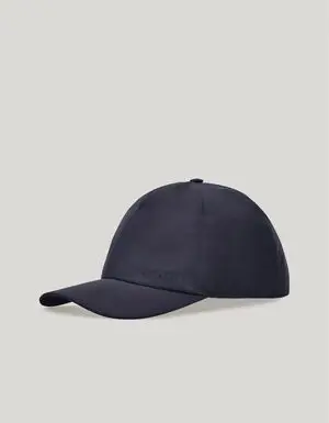Canali Baseball Cap With Embroidered Logo - Blue