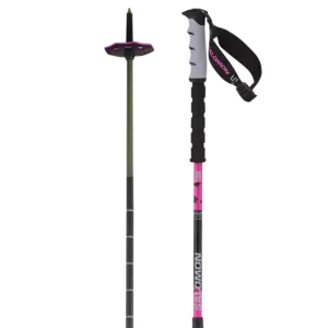 SALOMON Steep Pro Vario S3 Ski Poles - Black/rhodamine