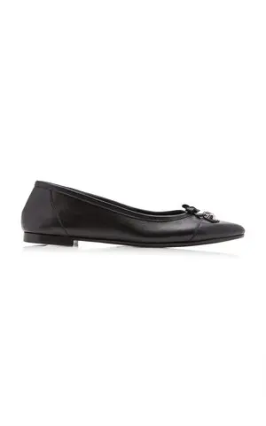 Balenciaga City Leather Ballet Flats - Black