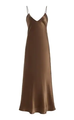 KAMPERETT Caroline Silk Midi Dress