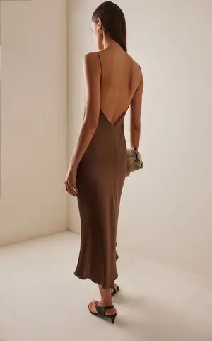 KAMPERETT Caroline Silk Midi Dress
