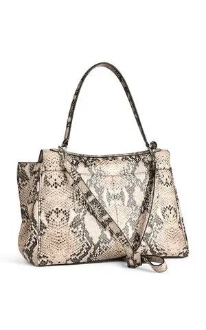 Balenciaga Rodeo Python-effect Top Handle Bag