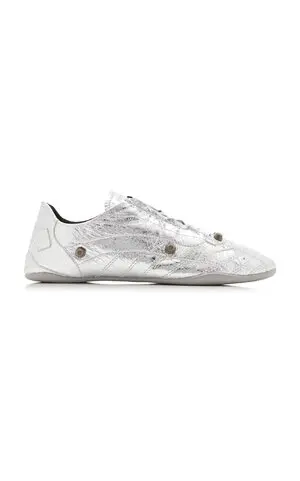 Balenciaga Zen Metallic Sneakers - Silver