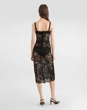 Dolce & Gabbana Cordonetto Lace Dress - Black